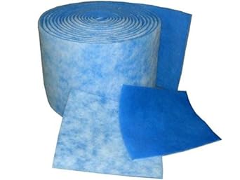 HVAC / Air Filter Media Roll, Blue / White MERV6 Polyester Media - 1" x ...