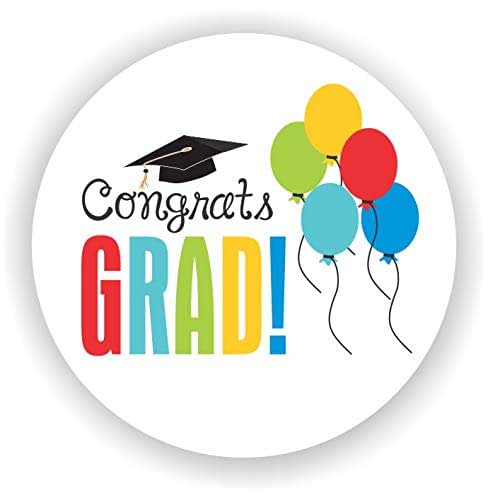 Amazon.com: Congrats Grad Favor Stickers - Graduation Stickers ...