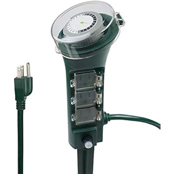 ECOPlugs Outdoor Light Timer Remote Control, Christmas Light Timer ...