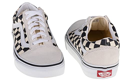 Vans Unisex Closed-Toe Trainers, Off White Checkerboard White Black 27k ...