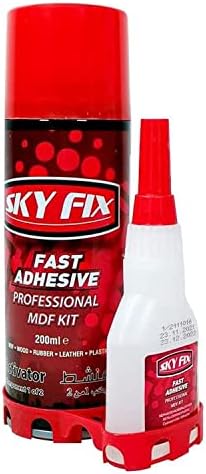 SKY FIX Fast Adhesive Professional MDF Kit For Wood Rubber Leather ...