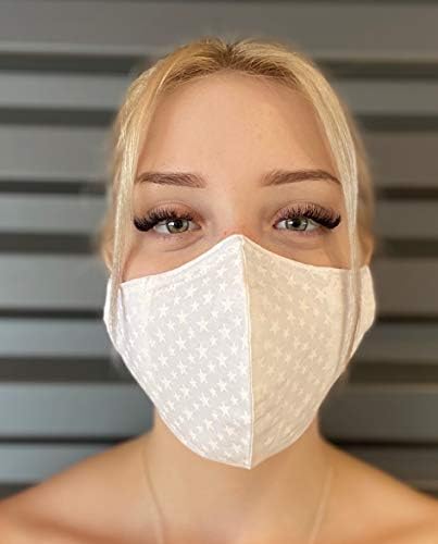 USA Cloth Face Mask Filter Pocket and Nose Wire Bridge Adult Face Mask ...