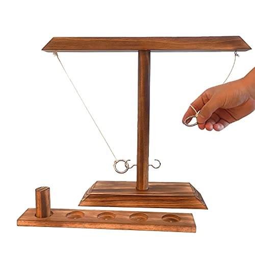 Wooden Ring Toss Games, Handmade Ring Toss Games for Kids Adults, Ring ...