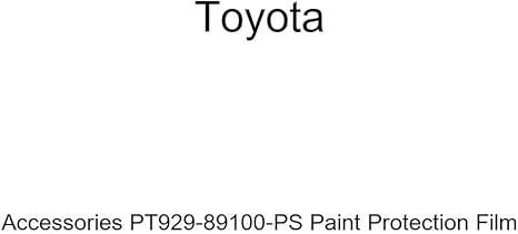 Amazon.com: TOYOTA Genuine Accessories PT929-89100-PS Paint Protection ...