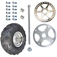 Amazon.com: Mini Bike 145x70-6 V-Tread Rear Wheel Assembly Kit, CT100 ...