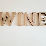 Creativ MDF Letter (13cm H, 2cm Thick) -S, Wood, Brown, 8 x 2 x 13 cm ...