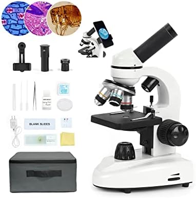 LaMulaOptics Microscope for Adults Kids Students, 100X-2000X ...
