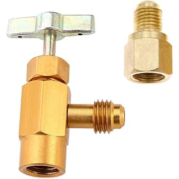 Amazon.com: R134A Self-Sealing Can Tap with R134A Tank Adapter, 1/2 ...