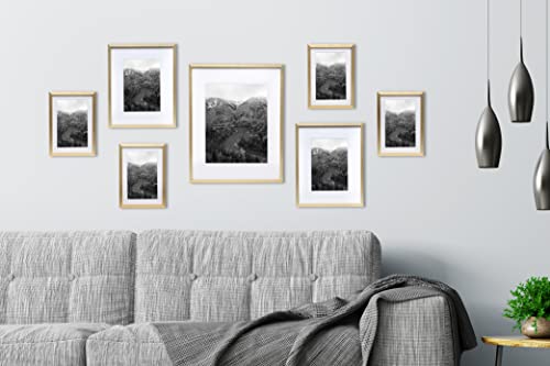 FrameWorks - Deluxe Brass Gold Aluminum Contemporary Picture Frames ...