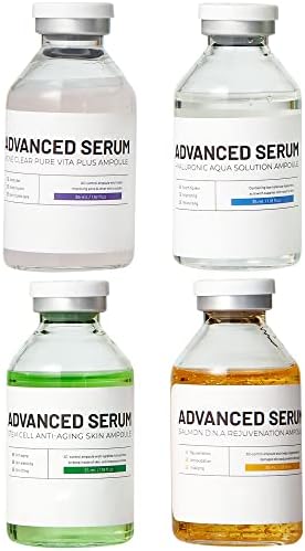 BRÜUN Advance Microneedling Korean Serum - 4 Different Booster Ampule Kit for Face and Body ...