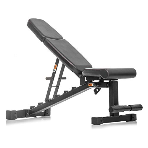 XMark Weight Bench, Heavy Duty 75 lb Adjustable Bench, 1500 lb Wgt ...