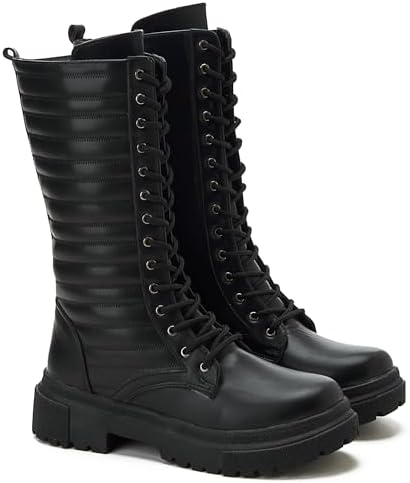 سعر Quilted Stripe Boot Black, 38 EU فى مصر | بواسطة امازون مصر | كان بكام