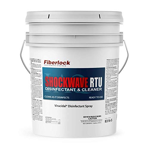 FIBERLOCK Shockwave RTU: Multipurpose Disinfectant & Cleaner - Ready To ...