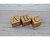 Amazon.com: Personalized Wood Blocks - Personalized Baby Letter Blocks ...