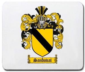 Amazon.com : Sandoval Family Shield / Coat of Arms Mouse Pad : Office ...