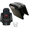 Amazon.com: TCMT 5" Stretched Saddlebags Rear Fender Fit For Harley ...