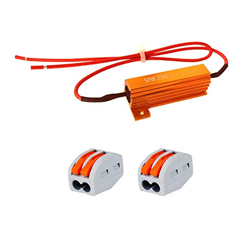 (4 Pack) 50 Watt 6 Ohm Resistor with 20inch Cable 50W 6Ohm Wire Wound ...