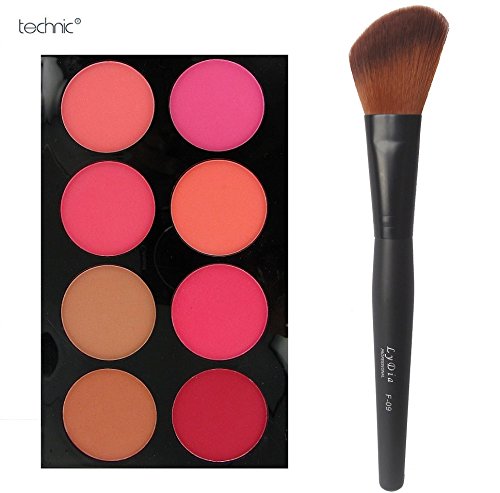 Technic ColourFix Pressed Powder 8 Colour Blush Palette Face Bronzer ...