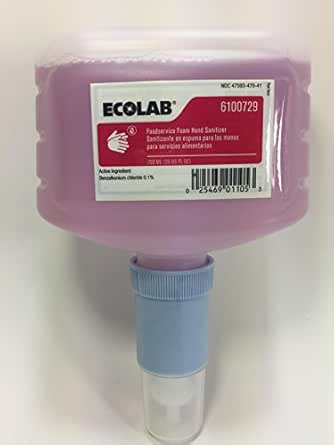 Amazon.com: ECOLAB Foodservice Foam Hand Sanitizer 750 ML: Industrial ...