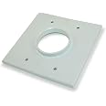 Amazon.com: MyCableMart Wall plate: Double-Gang Pass-Thru Wall plate ...