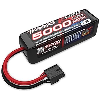 Amazon.com: Traxxas 2890X 6700 mAh 14.8V 4-Cell 25C LiPo Battery ...