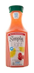 Amazon.com : Simply Light Lemonade with Raspberry Fruit Juice Drink ...