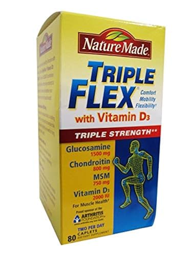 Nature Made TripleFlex Triple Strength with Vitamin D3 80 Caplets in ...