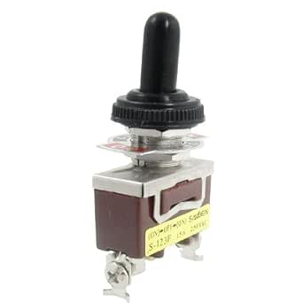 AC 250V 15A ON/OFF/ON Momentary SPDT Toggle Switch with Waterproof Boot ...
