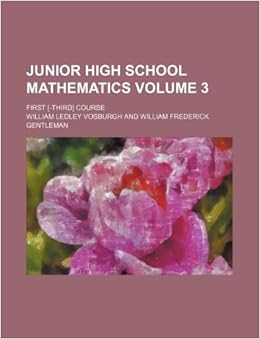 Junior high school mathematics Volume 3; first [-third] course: Amazon ...