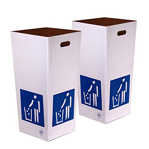 Buy Set of 2 Recycling Cardboard Bin | Self-Assembly | Cardboard Box ...