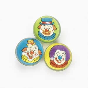 Amazon.com : Clown Bouncing Balls - Games & Activities & Balls : Toy ...