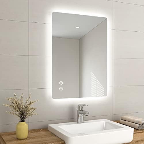 EMKE 800 X 600 mm Backlit Illuminated Bluetooth Bathroom Mirrors with ...