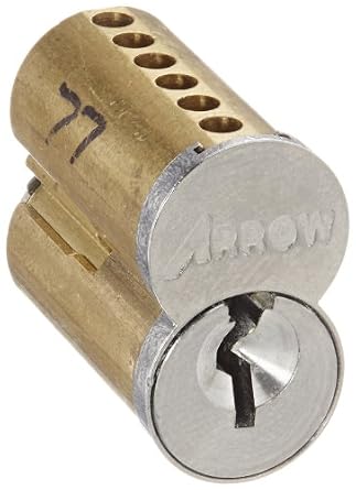 Amazon.com: Arrow Lock 100CRP Satin Chrome Brass 6-Pin Pointe ...