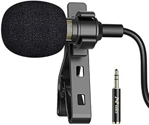 Amazon.com: PoP voice 16 Feet Single Head Lavalier Lapel Microphone ...
