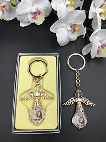 12 First Comunion Crystal Angel Key Chain Girl 1st Comunion, First ...