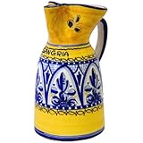 Amazon.com: Ceramic Sangria Pitcher from Spain. Fruit Pattern : Home ...