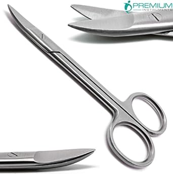 Amazon.com: Dental Curved Crown Scissors 4.5" Cutting Orthodontics ...