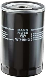 Mann-Filter W 719/12 Spin-on Oil Filter, Oil Filters & Accessories ...