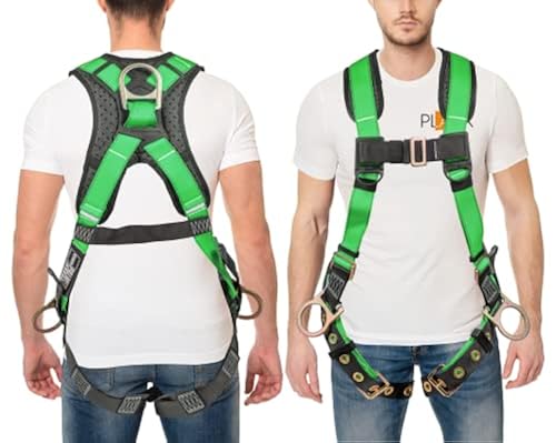 Full Body Harness with 5 Point Adjustment, Dorsal D-ring, Grommet Legs ...