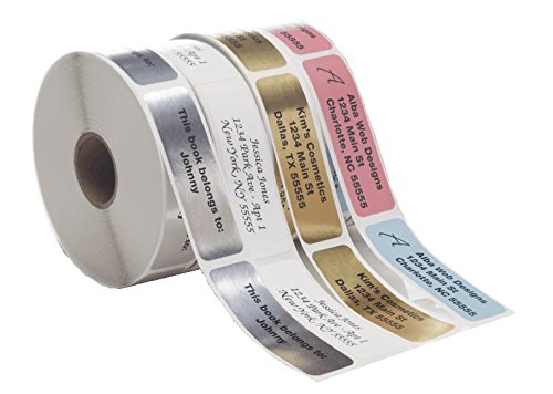 Return Address Labels Roll Of 500 Personalized Labels Silver 