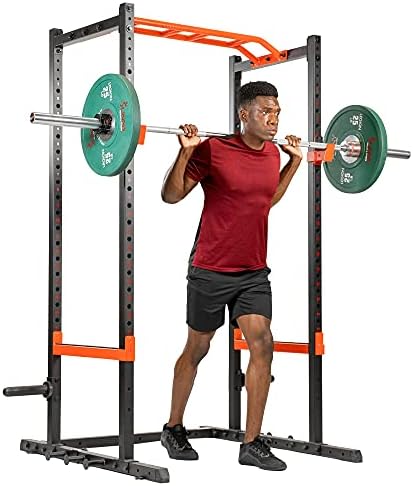 Sunny Health & Fitness Ultra Durable Power Zone Strength Rack Power ...