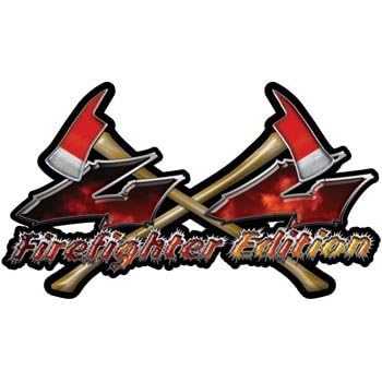 Amazon.com: Reflective Firefighter Edition Real Fire 4x4 Truck & SUV ...