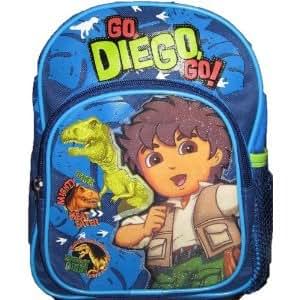 Amazon.com: Go Diego Go Mini 10" Dinosaur Rescue Backpack: Toys & Games