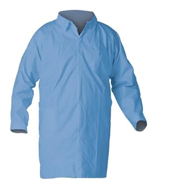 Kimberly-Clark KleenGuard A65 Fabric Lab Coat with Hook and Loop ...