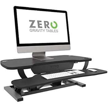 Amazon.com: Zero Gravity Tables Standing Desktop Riser - Height ...