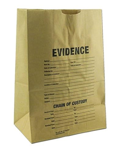 Crime Scene Paper Evidence Bag, Large 100pk in Oman | Whizz Gift Bags