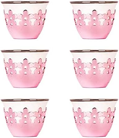 soleter Cawa Set of Arabic Coffee Cups with Jasmine Flower ...