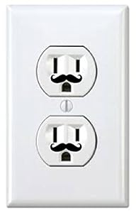 Mustache outlet funny vinyl sticker decal cute wall art (24 pieces-12 ...
