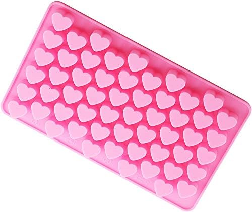 SHOWAY Heart Shape Silicone Molds Ice Cube Candy Mold Chocolate for ...