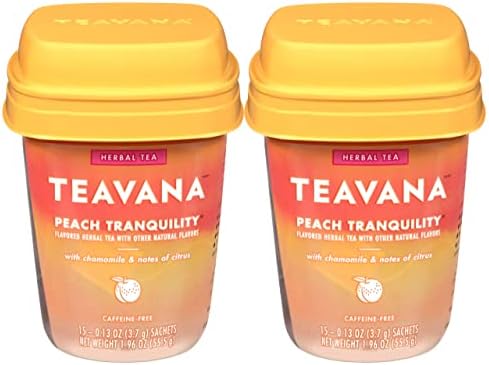 Teavana Peach Tranquility, Herbal Tea With Chamomile and Notes of ...